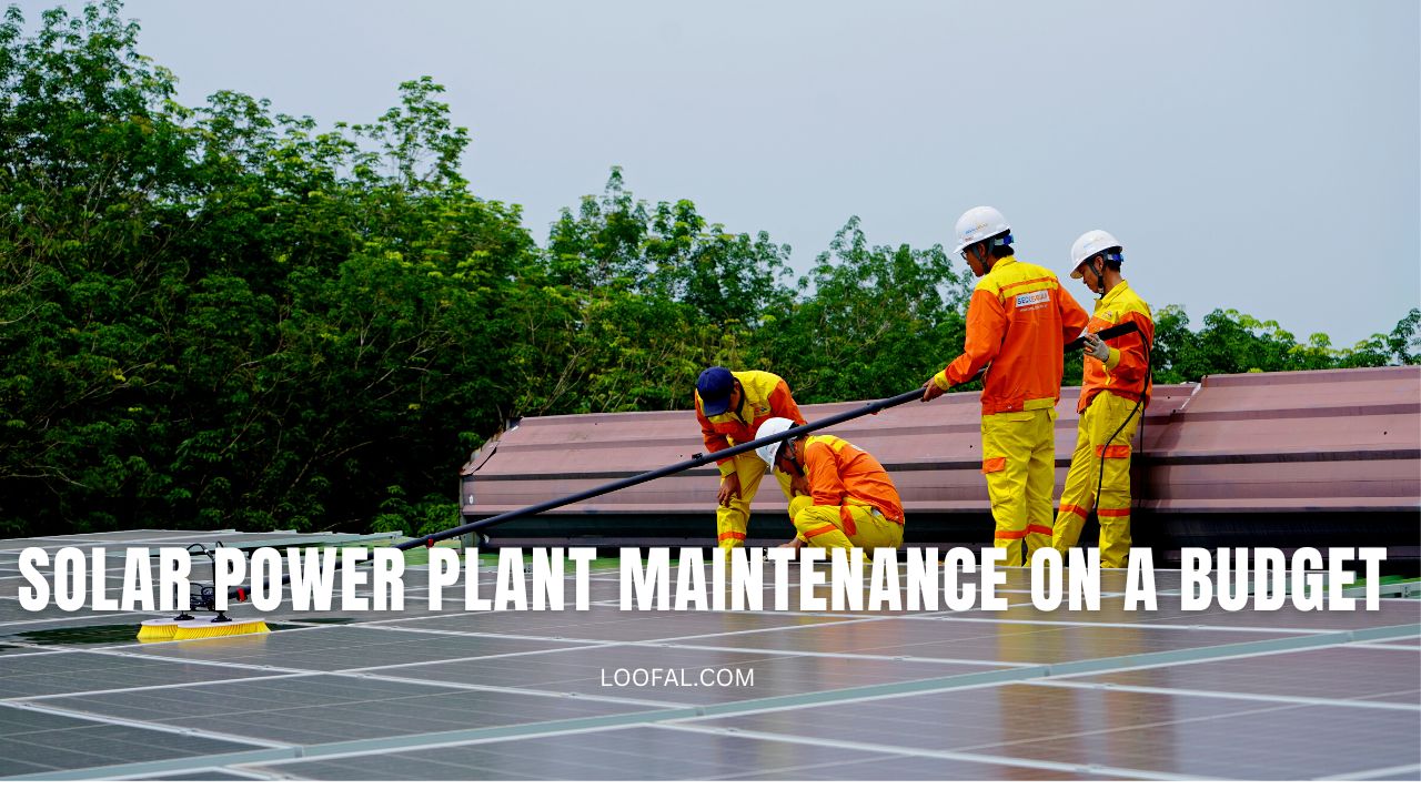 How to maintain solar power plant at low cost - loofal